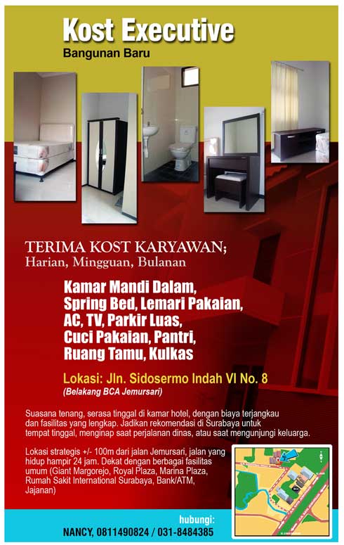 Contoh Brosur Rumah Kost - BisnisKost.com