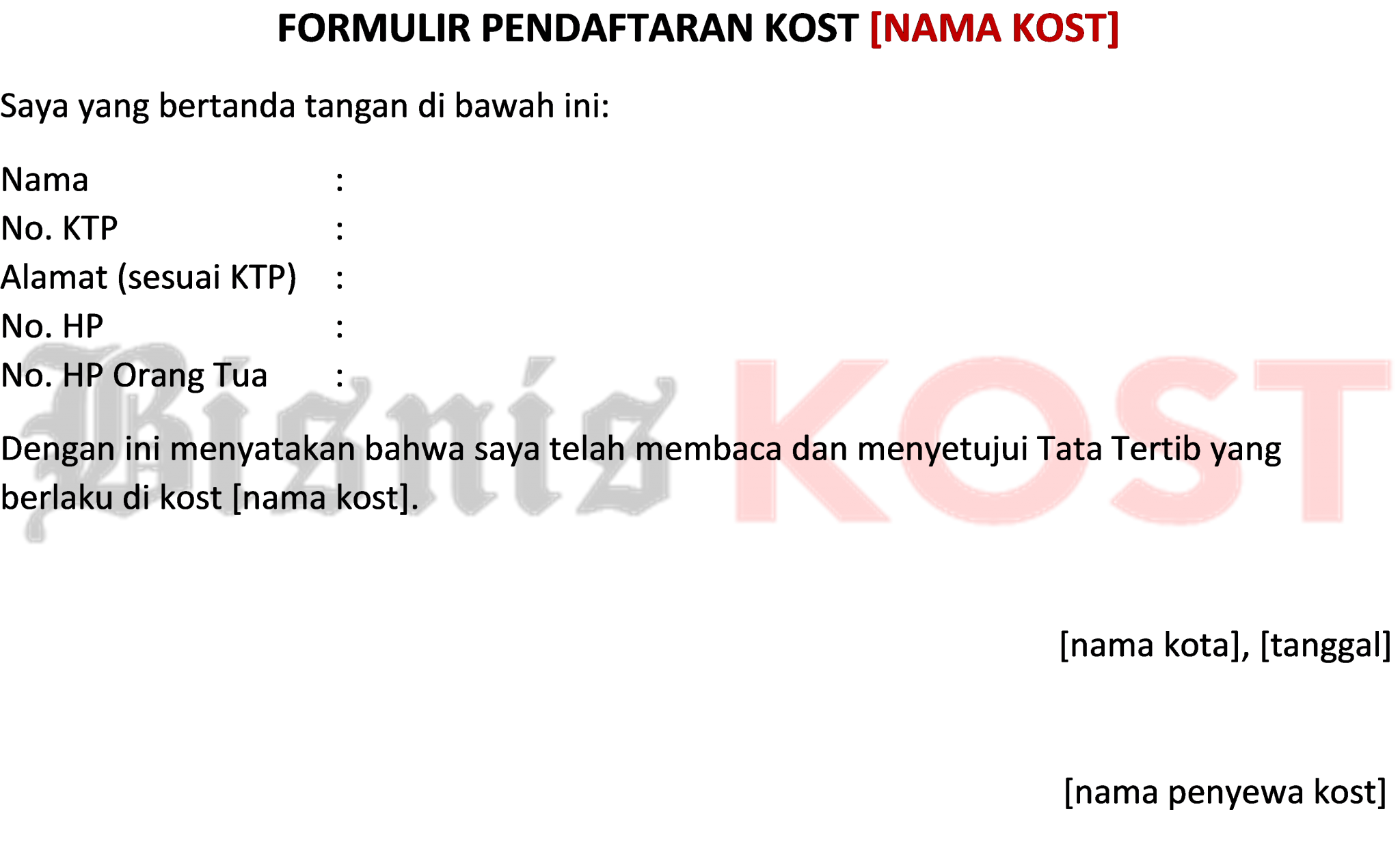 Contoh Peraturan Kost dan Cara Menerapkan Tata Tertib Kost